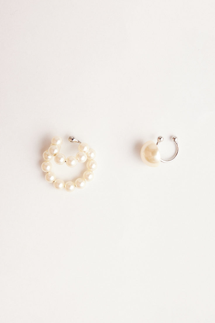 2-piece set pearl ear cuff – Stella Ciffon
